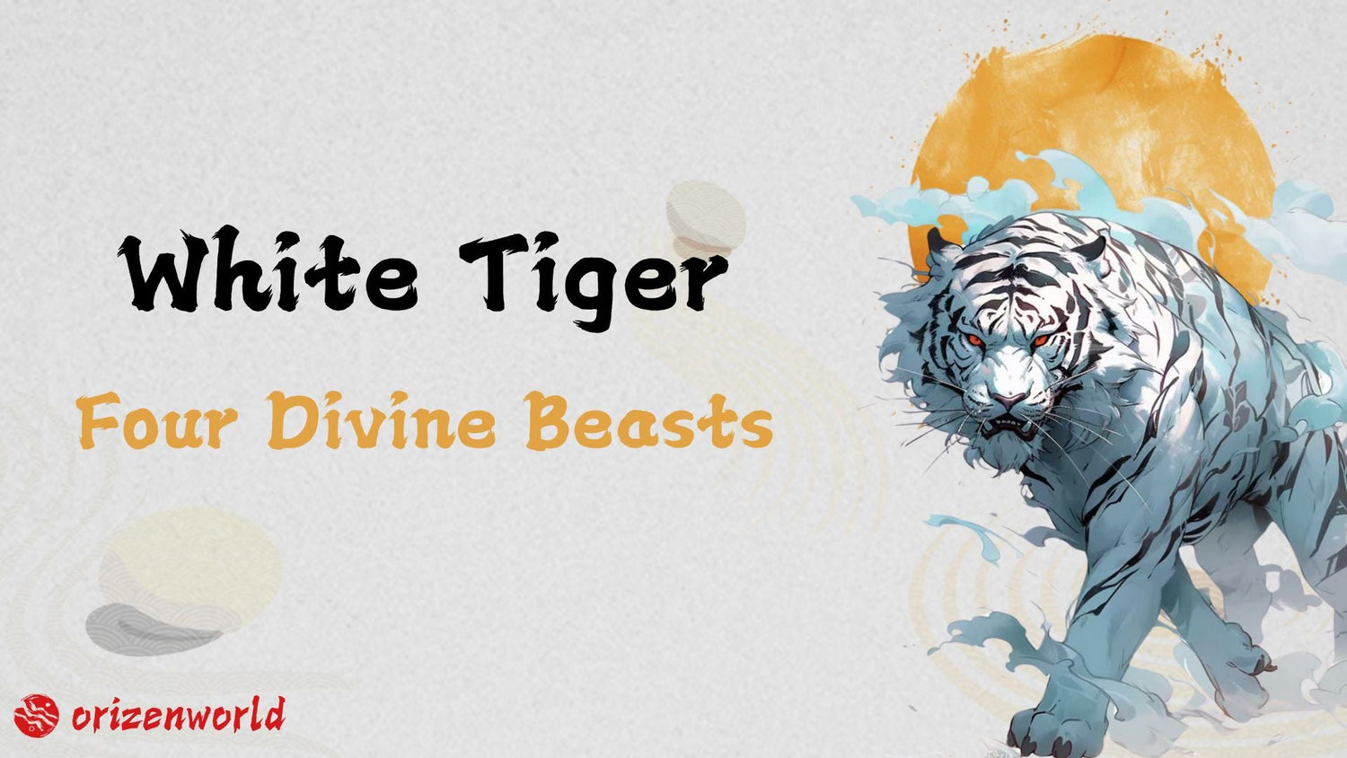 White Tiger, Mythical Beast In Feng Shui