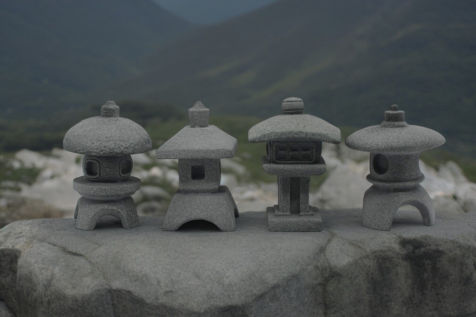 Stone Japanese Lantern Statue